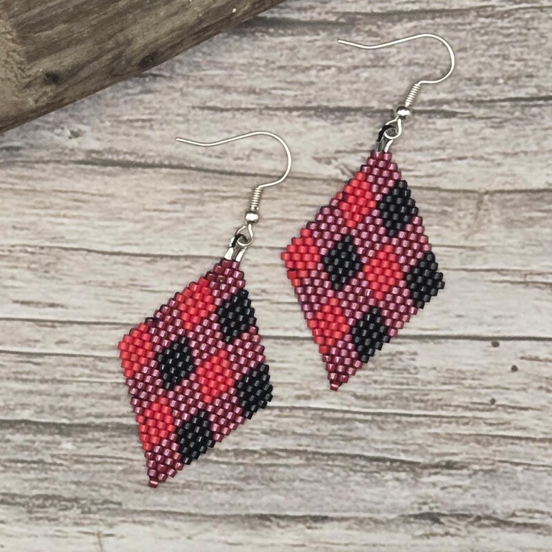 Buffalo Check Beads - Etsy