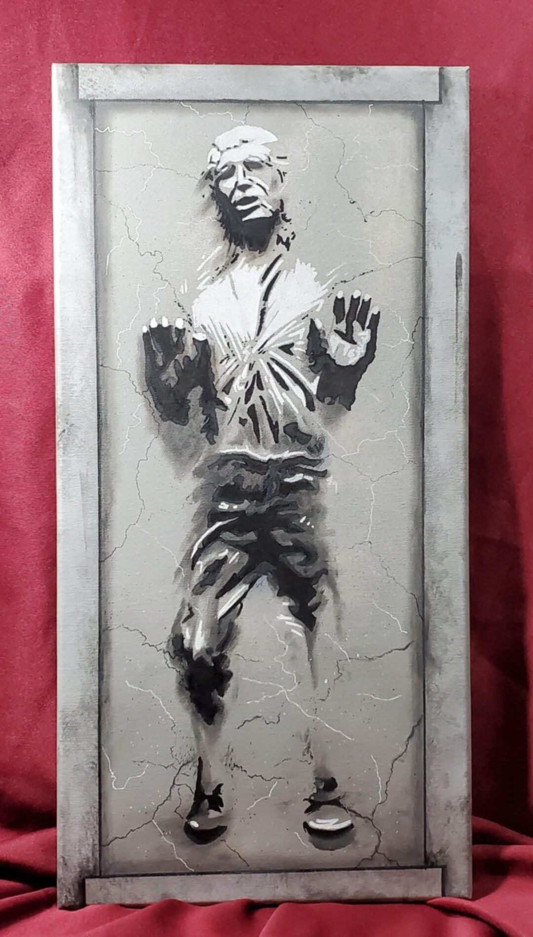 Star Wars Han Solo Carbonite – Original Acrylic Painting on Canvas - Etsy