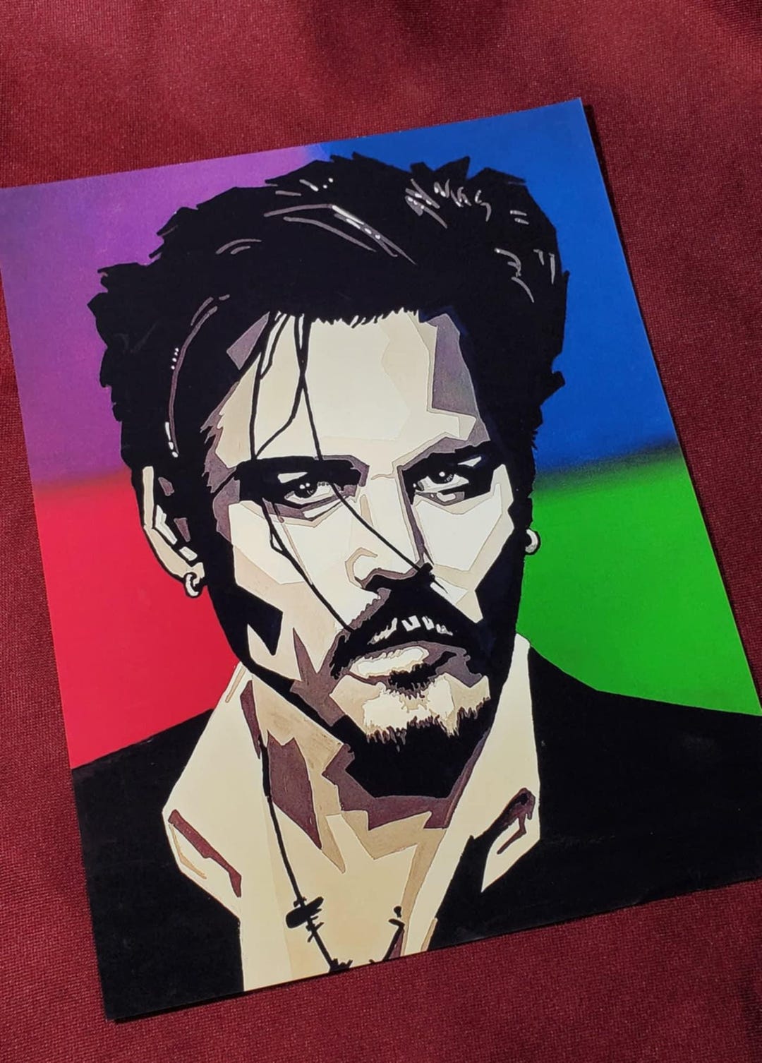 Art Print of Johnny Depp "johnny" - Etsy