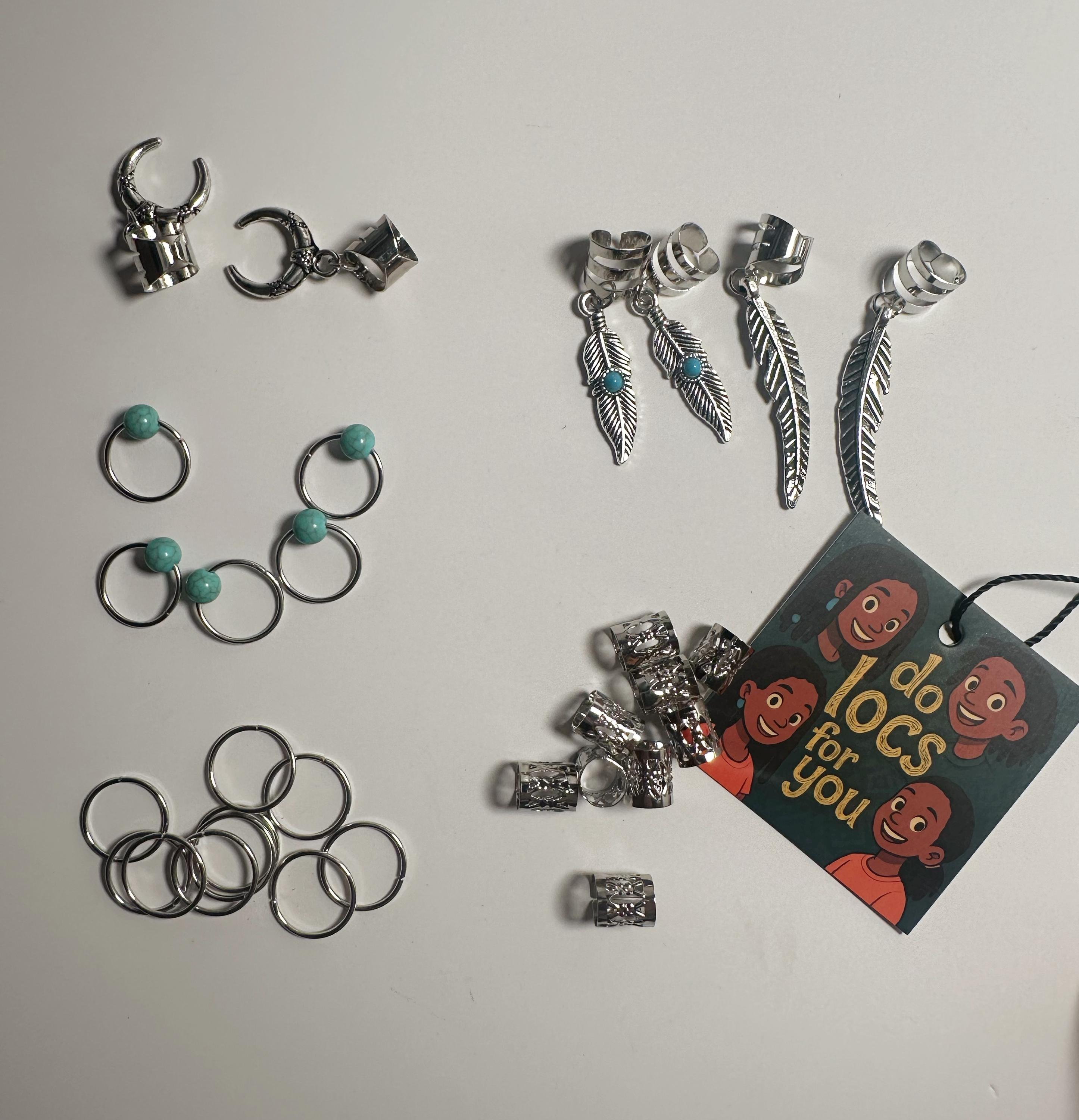 31 Pcs Dreadlock Hair Accessories - Gold/silver Alloy Electroplated ...