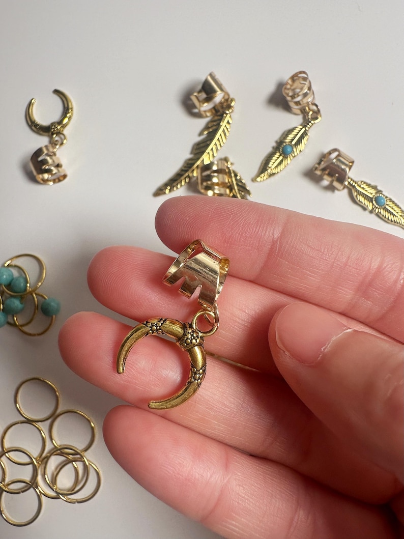 31 Pcs Dreadlock Hair Accessories - Gold/silver Alloy Electroplated ...