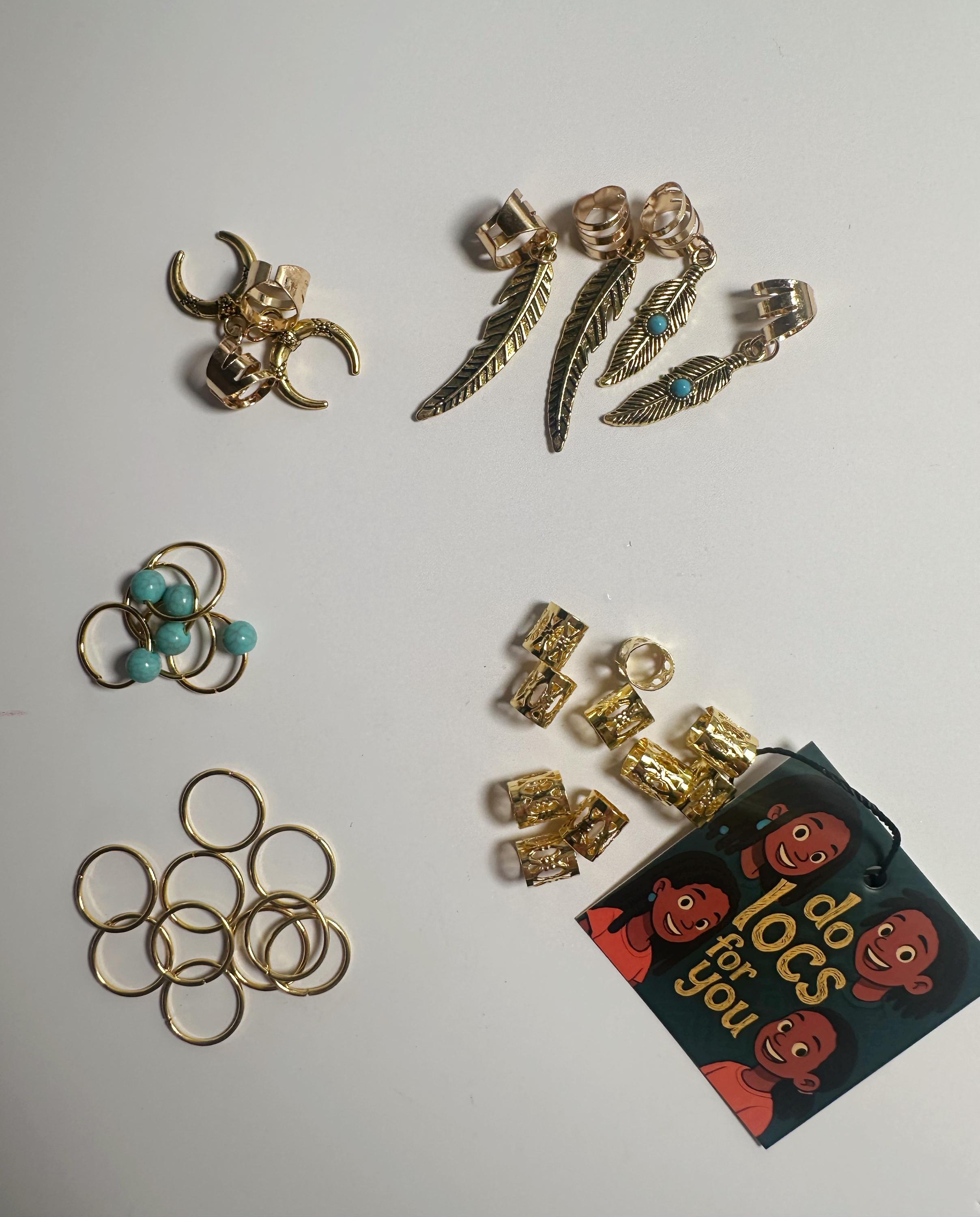 31 Pcs Dreadlock Hair Accessories - Gold/silver Alloy Electroplated ...