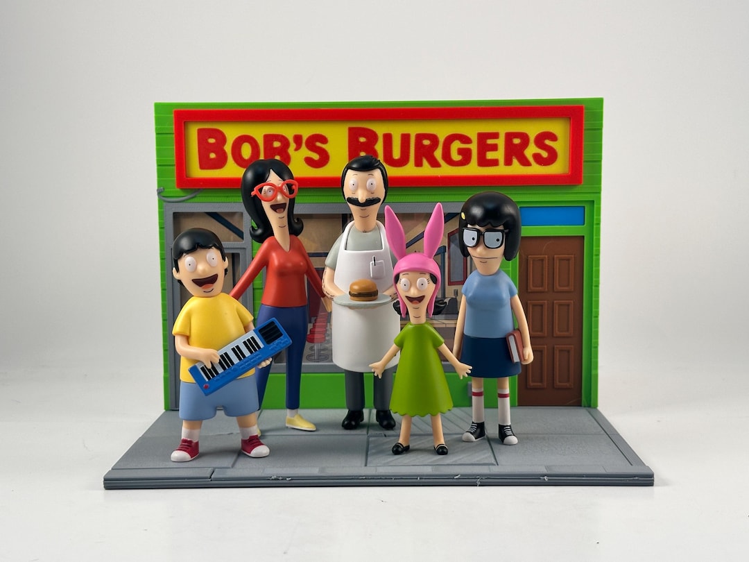 Originally Designed, One-of-a-kind Bob’s Burgers Figures Display Stand ...