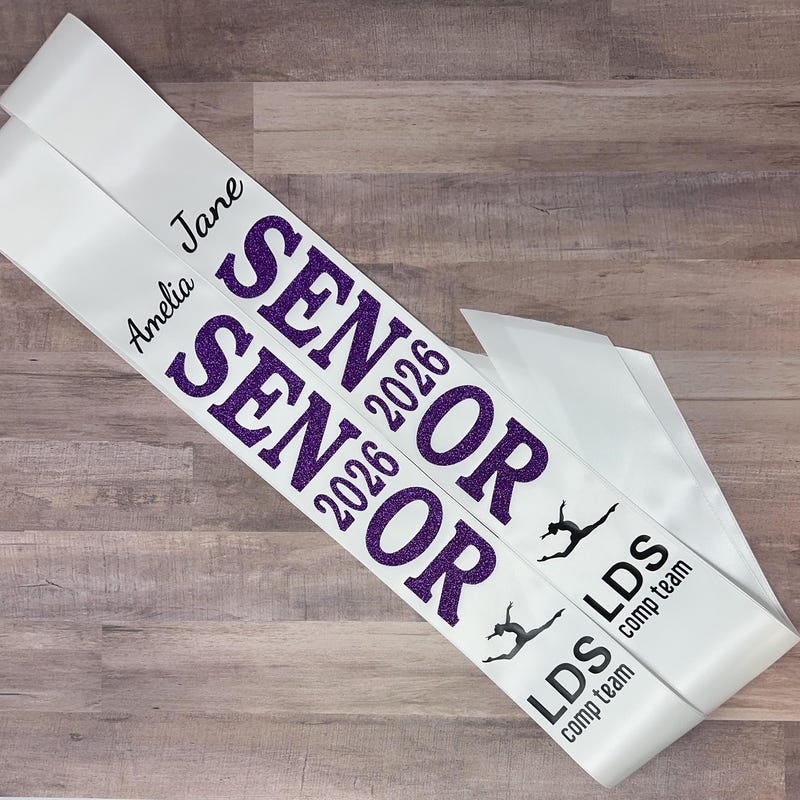Senior Sash - Etsy