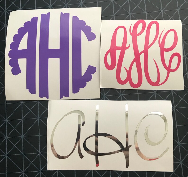 Custom Monogram Decal Yeti Cup Sticker Vinyl Decal Yeti Cup | Etsy