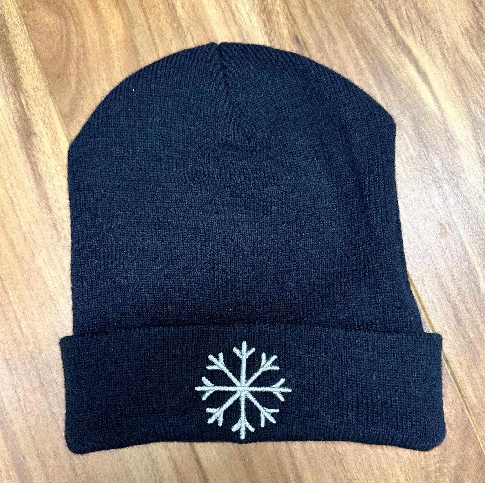 Silver Snowflake Knit Beanie, Snow Flake Winter Knit Beanie ...