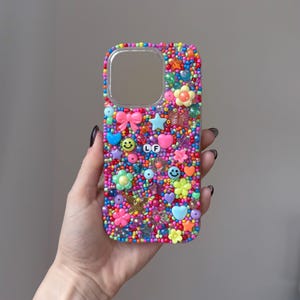 Custom Beaded Charm Phone Case (fully Beaded) - Etsy