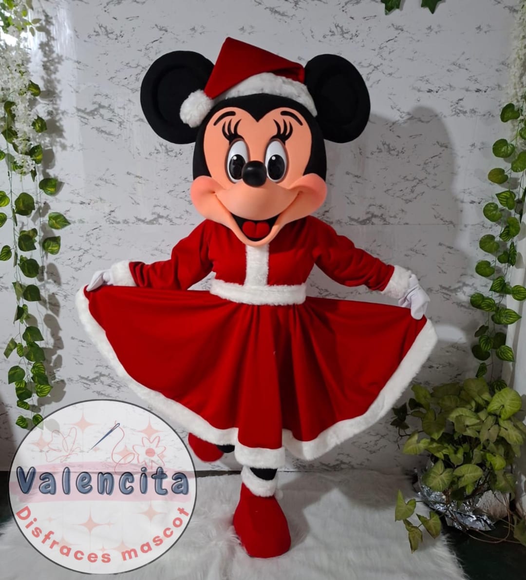 Minnie Mouse Christmas Mascot Costume. - Etsy