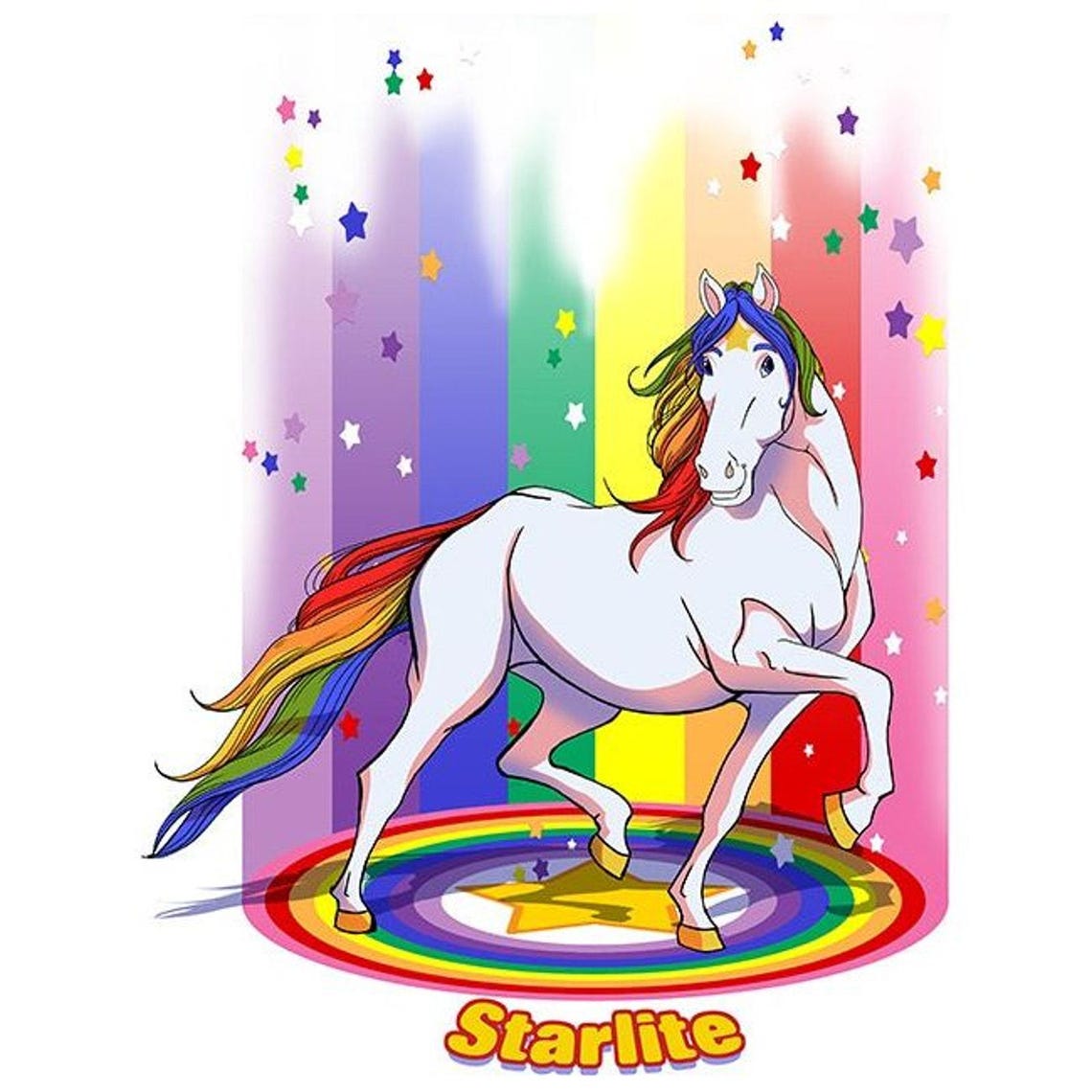 Starlite Rainbow Brite Fan Art (select Size) - Etsy