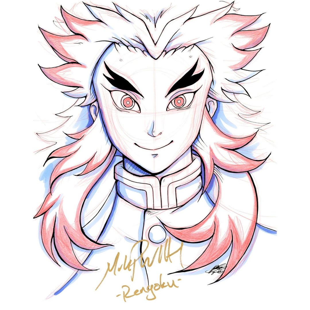 Demon Slayer - Rengoku Fan Art Print 11 X 14 Artist Edition - Etsy