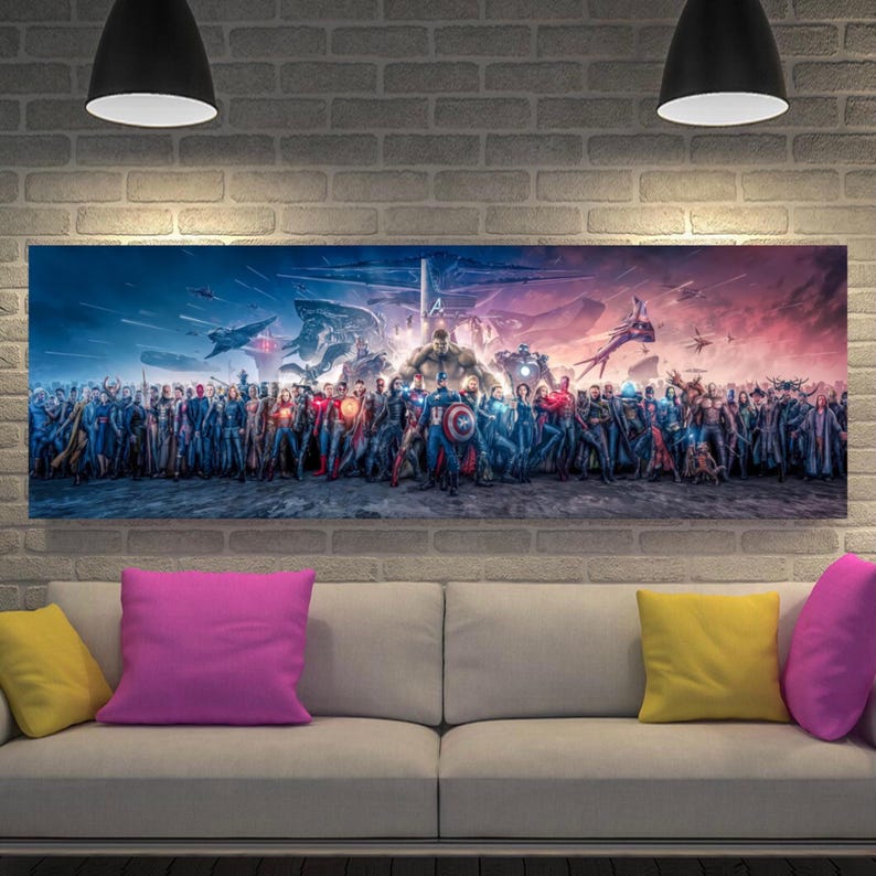 Marvel Wall Art - Superhero Poster - Avengers Wall Art - Marvel ...
