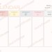 Coastal Summer Weekly Planner | Printable PNG | Pastel Beach Calendar ...