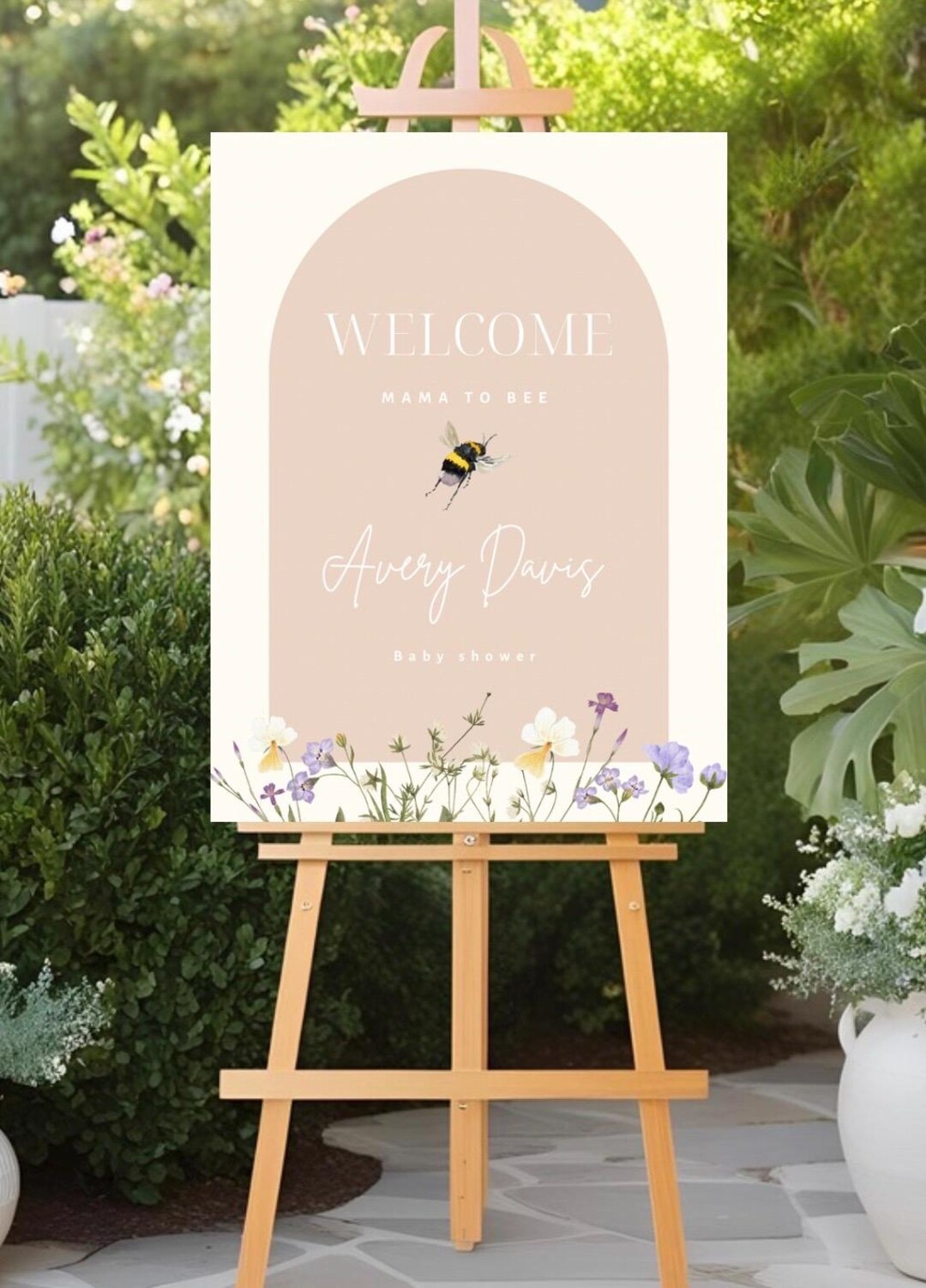 Welcome Sign for Baby Shower, Welcome Sign Mama to Bee, Entry Sign Baby ...