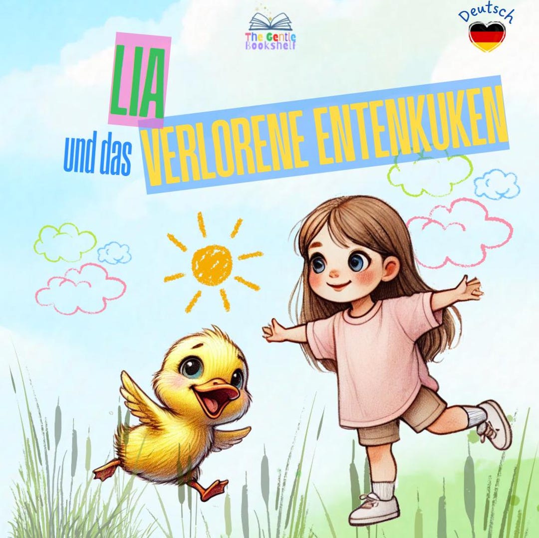 German Children's Book: Lia and the Lost Duckling (printable PDF) - Etsy