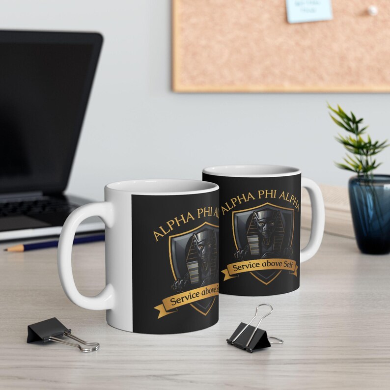 Alpha Phi Alpha Mug | Fraternity Crest Ceramic Coffee Cup - Etsy