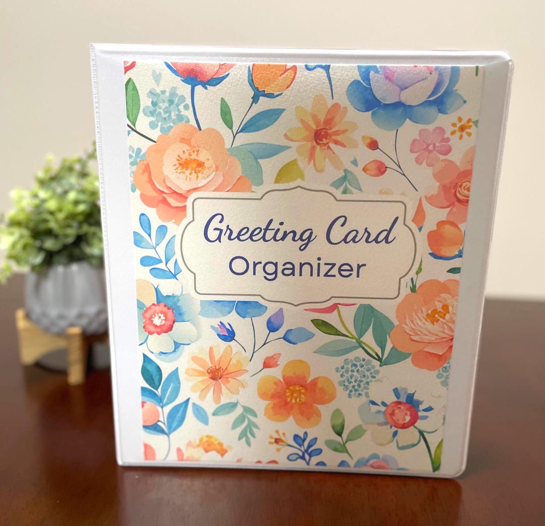 Greeting Card Organizer Binder — Track Birthdays, Anniversaries ...