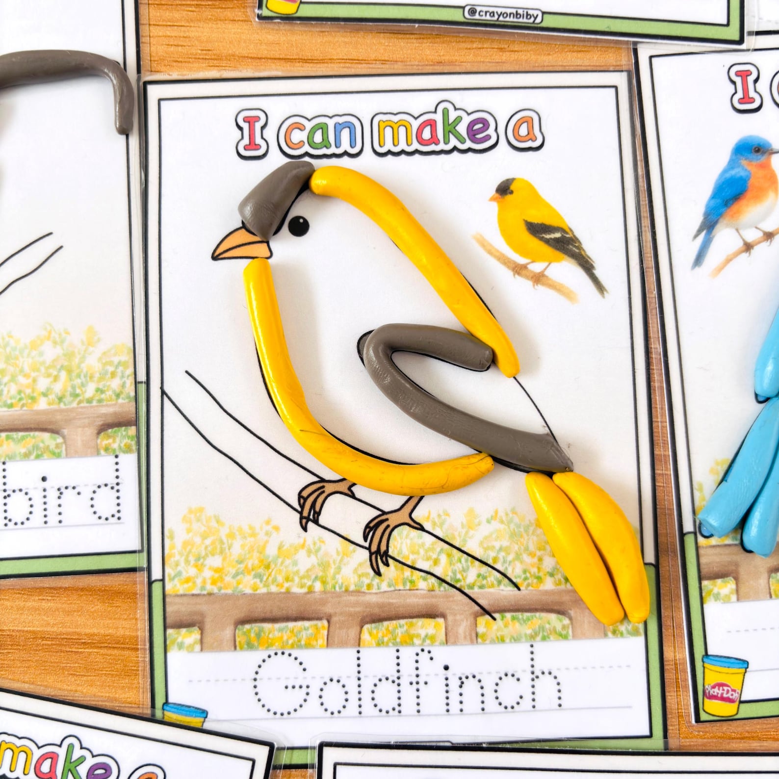 Birds Playdough Mats Printable, Preschool Fine Motor Activity, Bird ...