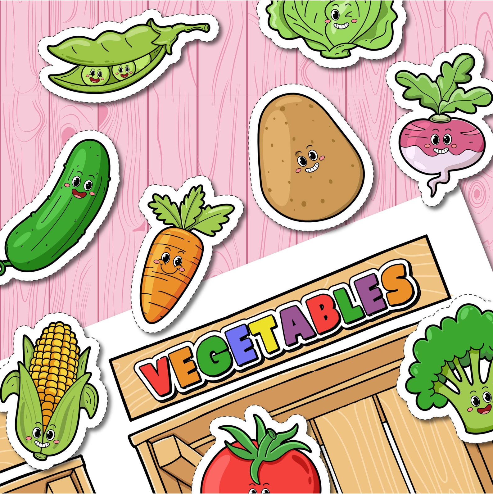 Fruits and Vegetables Sorting Printable, Montessori Toddler Activity ...