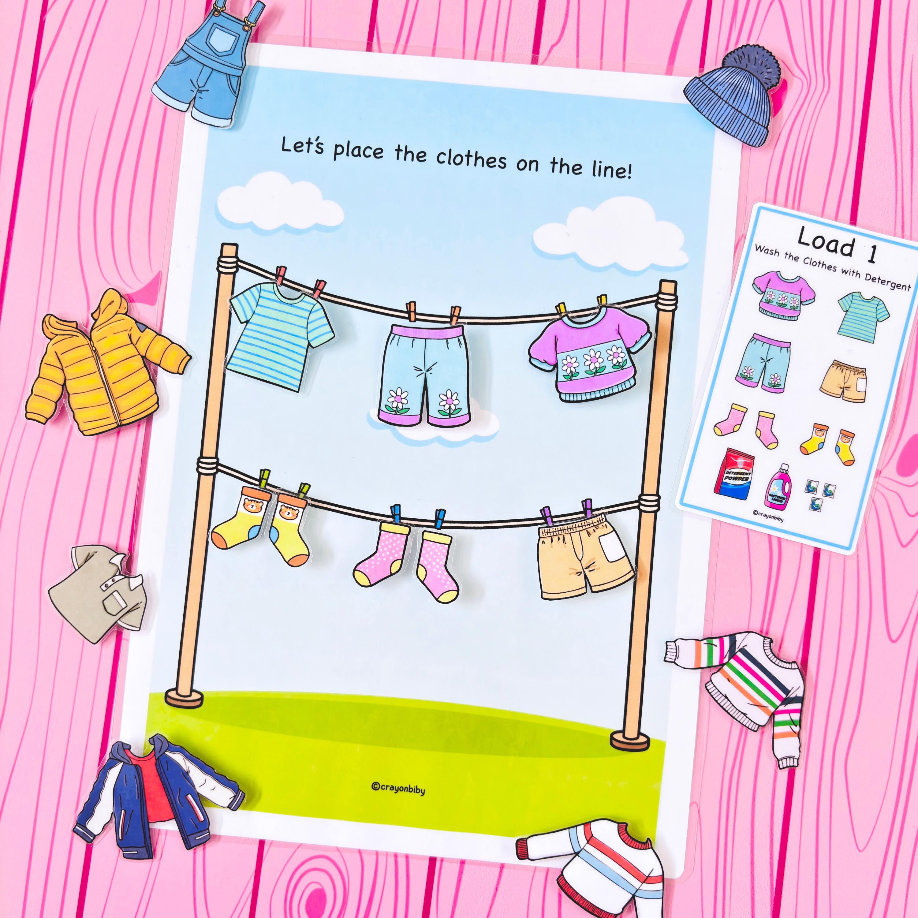 Laundry Day Activity Printable | Life Skills Learning for Kids ...