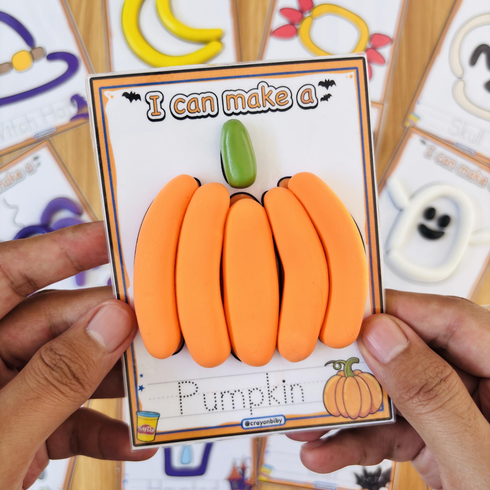 Halloween Play Dough Mats, Printable Sensory Activity for Kids, Fine ...