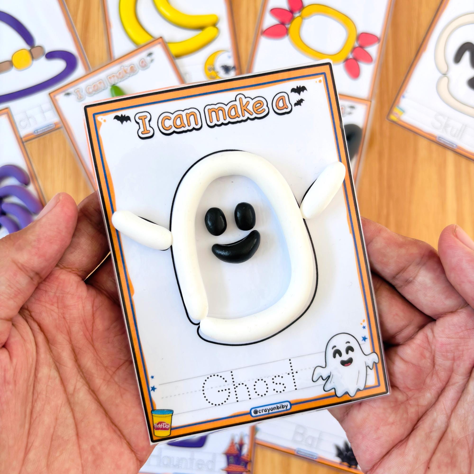 Halloween Play Dough Mats, Printable Sensory Activity for Kids, Fine ...