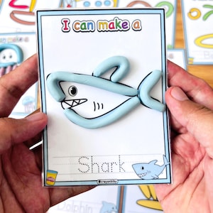 Ocean Playdough Mats, Printable Fine Motor Activity for Kids, Sensory ...