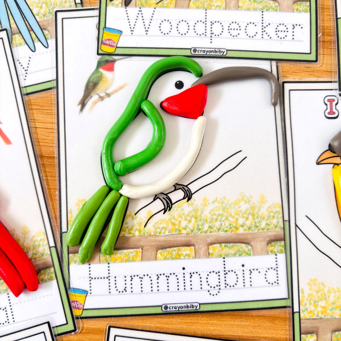 Birds Playdough Mats Printable, Preschool Fine Motor Activity, Bird ...