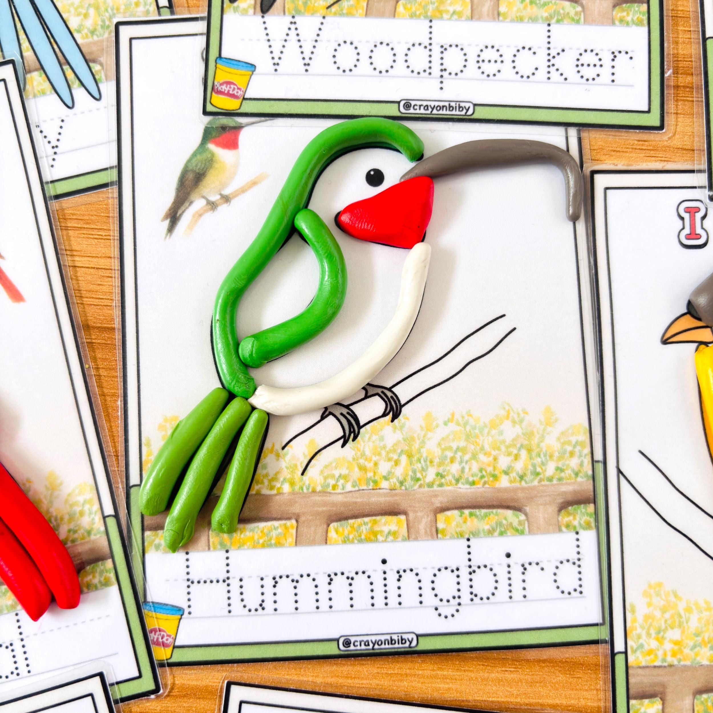 Birds Playdough Mats Printable, Preschool Fine Motor Activity, Bird ...