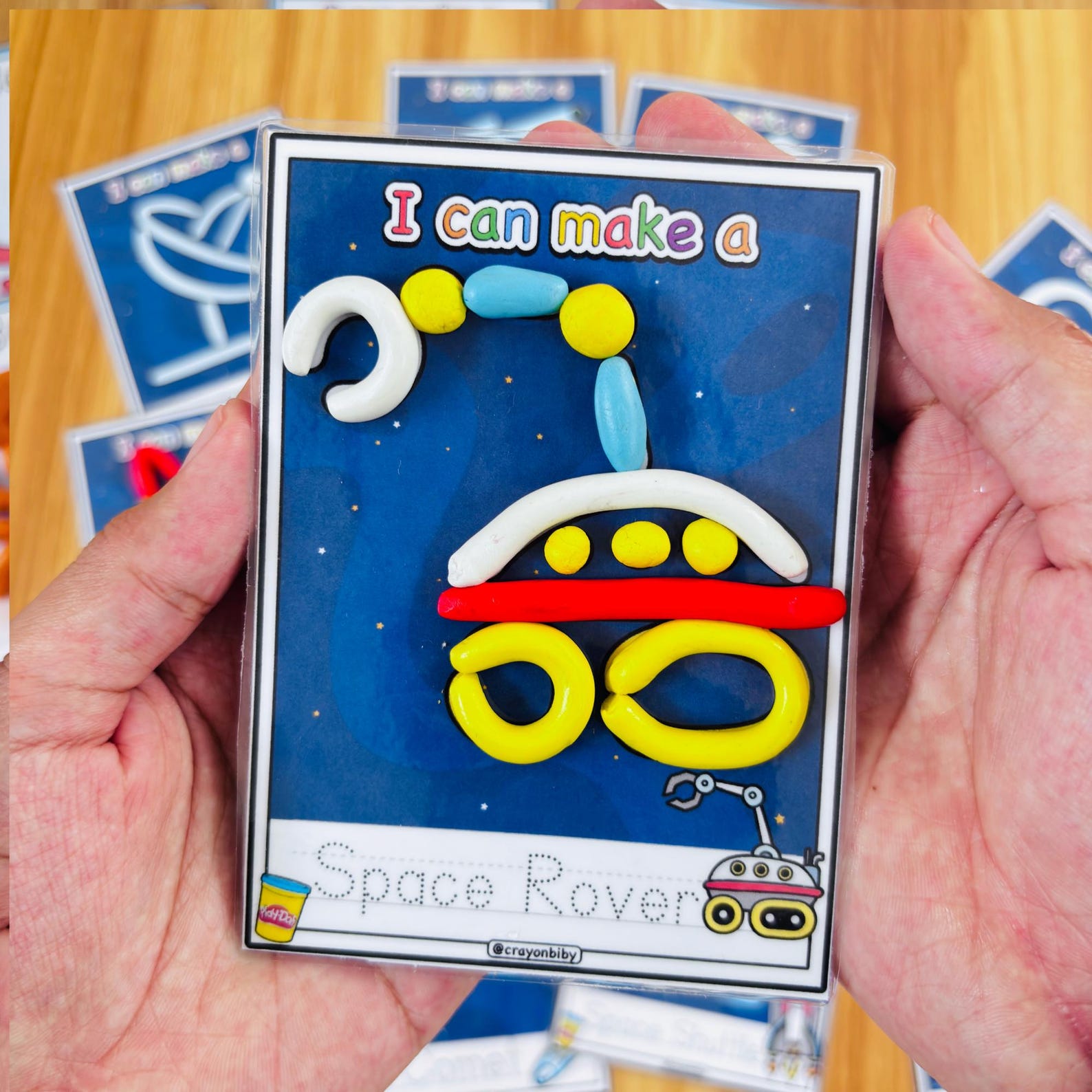 Outer Space Playdough Mats for Kids, Space Theme Fine Motor Activity ...