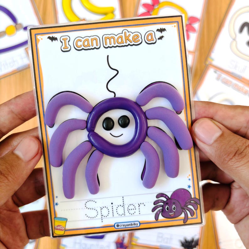 Halloween Play Dough Mats, Printable Sensory Activity for Kids, Fine ...