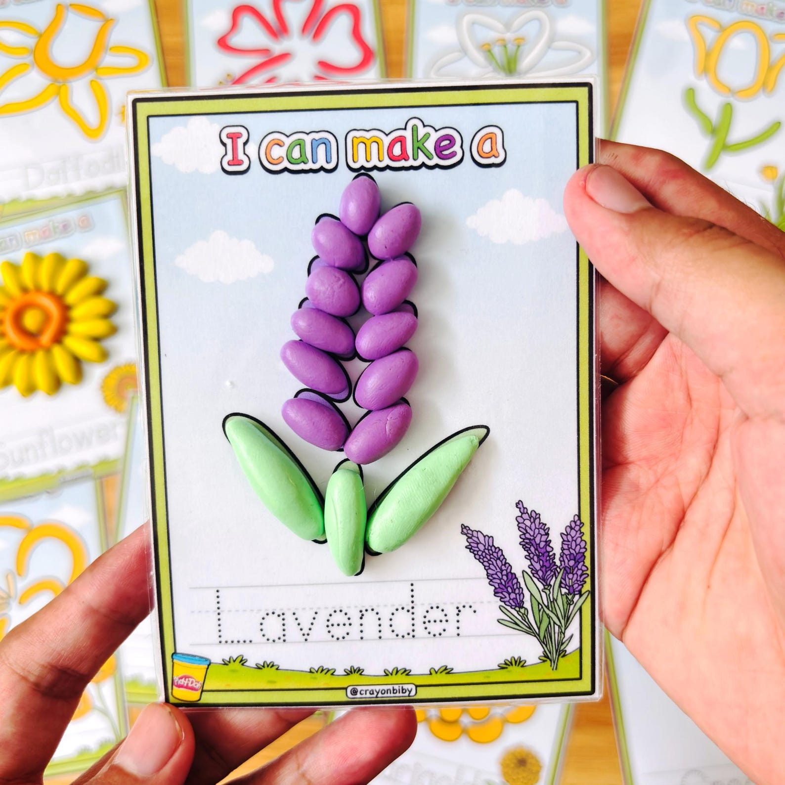 Flower Playdough Mats, Fine Motor Skills Activity (printable PDF) - Etsy