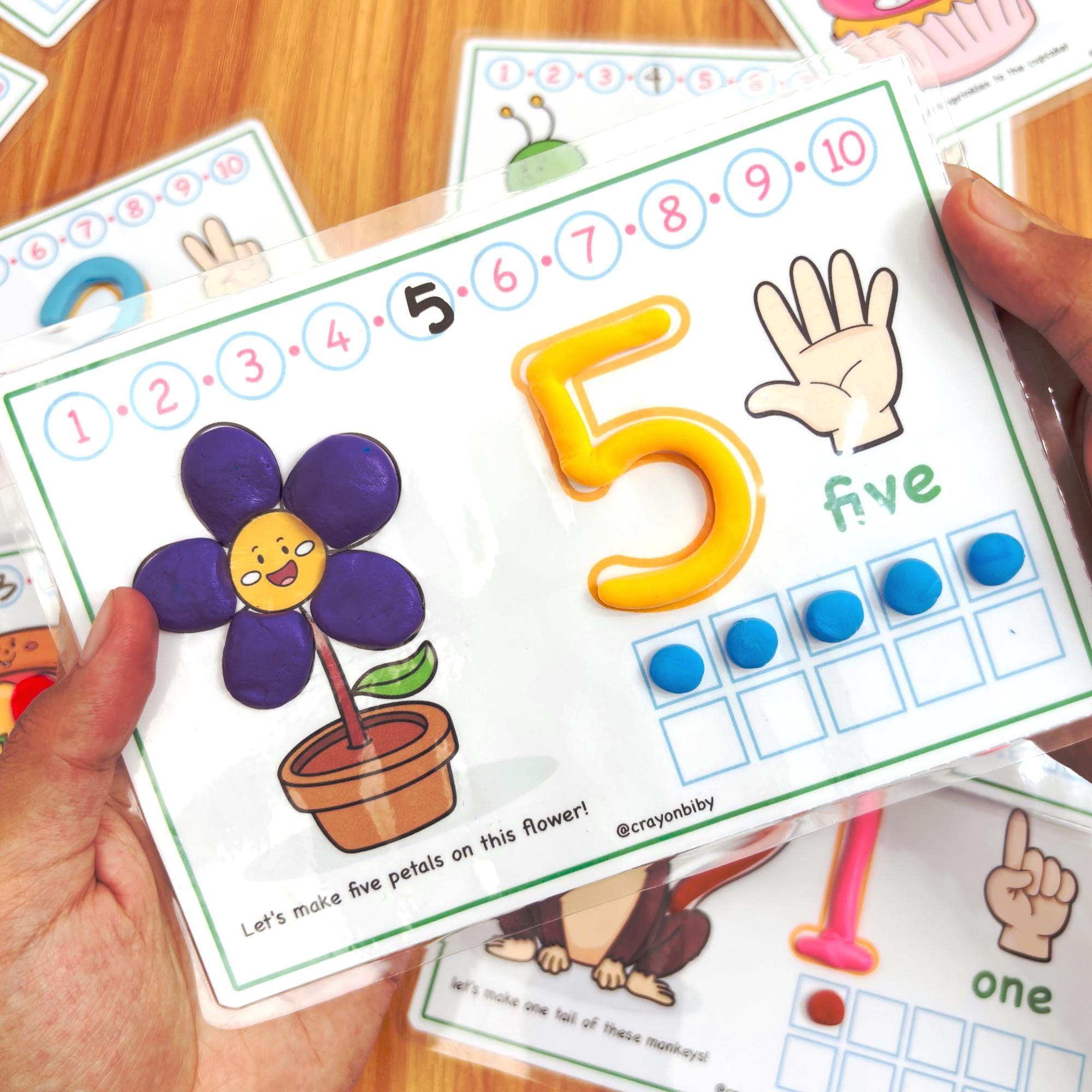 Preschool Number Playdough Mats 1-10: Montessori Math Printable (PDF ...