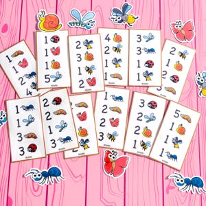 Bug Jar Math Printable, Counting and Number Matching Activity for ...