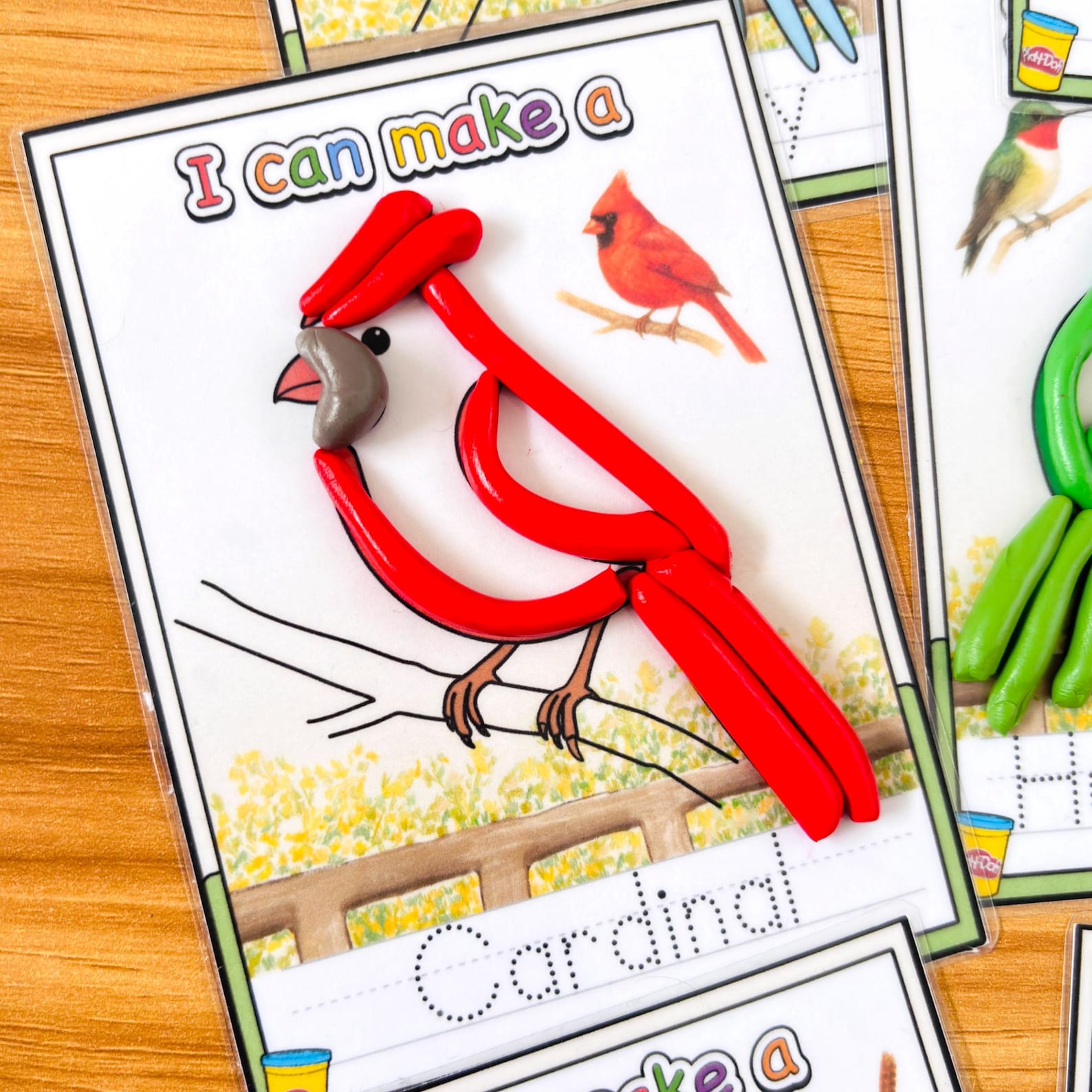 Birds Playdough Mats Printable, Preschool Fine Motor Activity, Bird ...