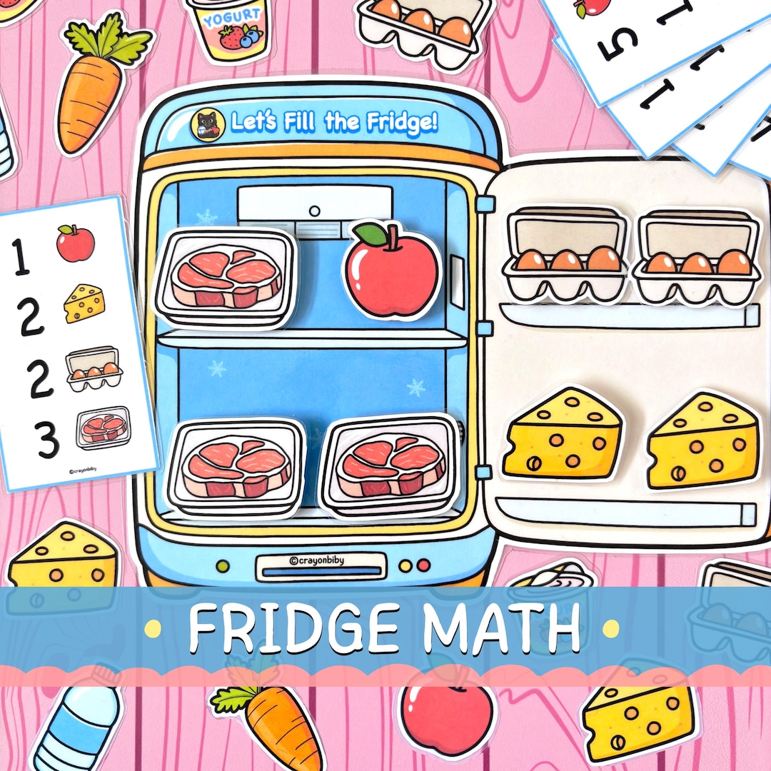 Fridge Math Game | Toddler Counting Activity (PDF Download) - Etsy UK
