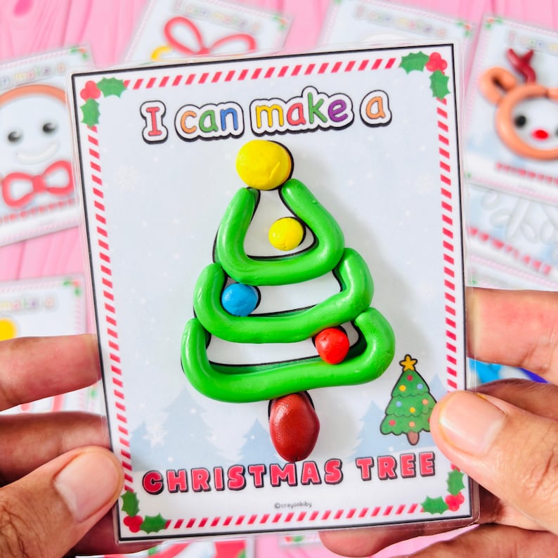 Christmas Playdough Mats for Kids | Holiday Fine Motor Activity ...