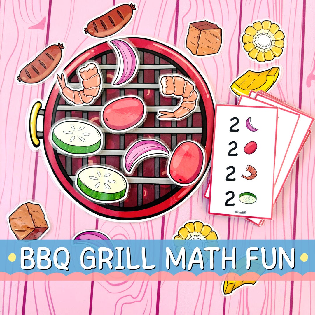 BBQ Counting Game Printable | Preschool Math Activity | Toddler Food ...