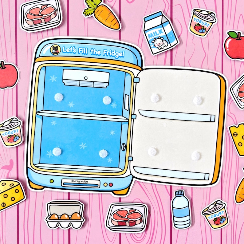 Fridge Math Game | Toddler Counting Activity (PDF Download) - Etsy