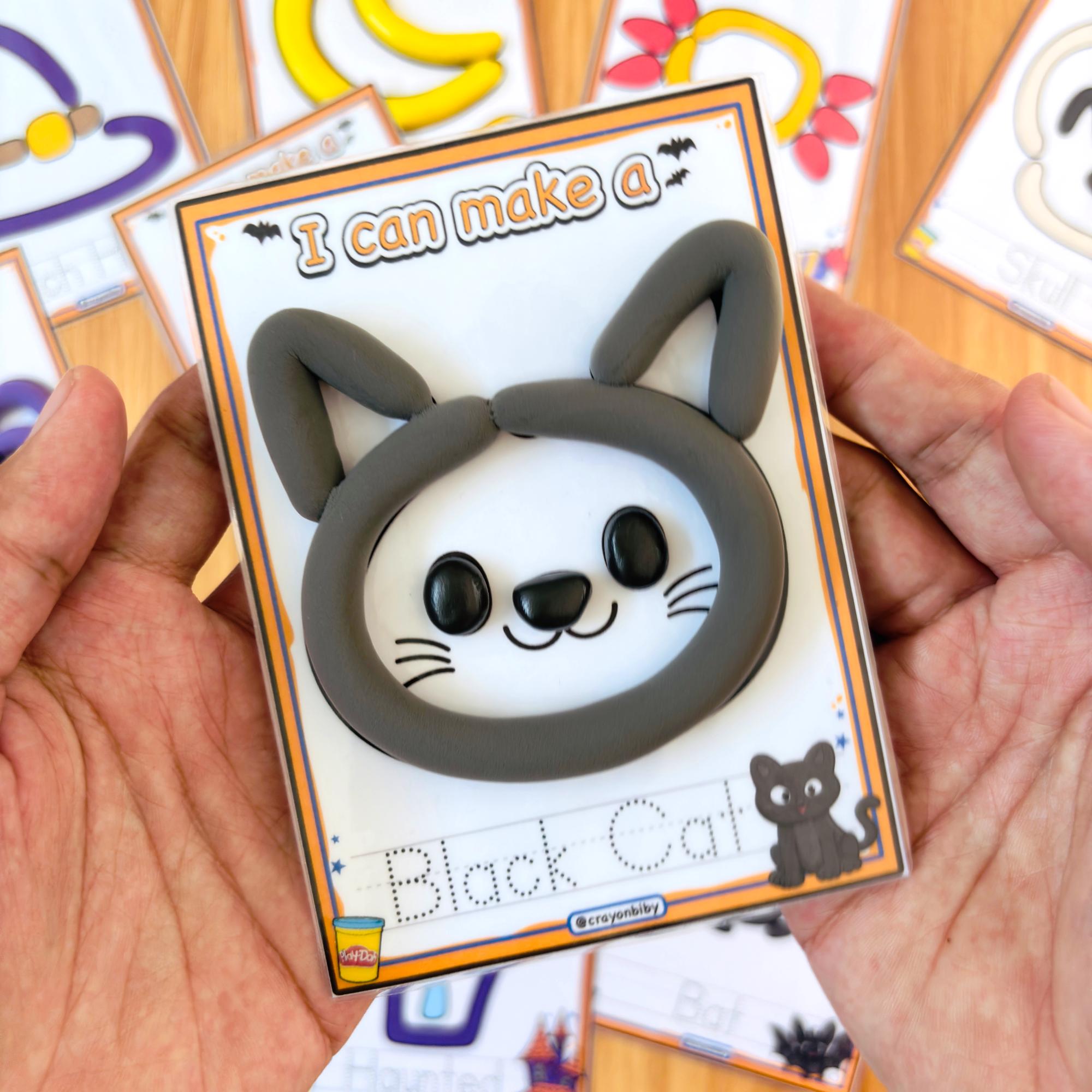 Halloween Play Dough Mats, Printable Sensory Activity for Kids, Fine ...