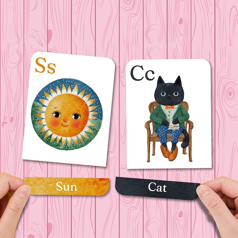 ABC Flashcards Printable | Watercolor Alphabet Cards for Kids | A–Z ...