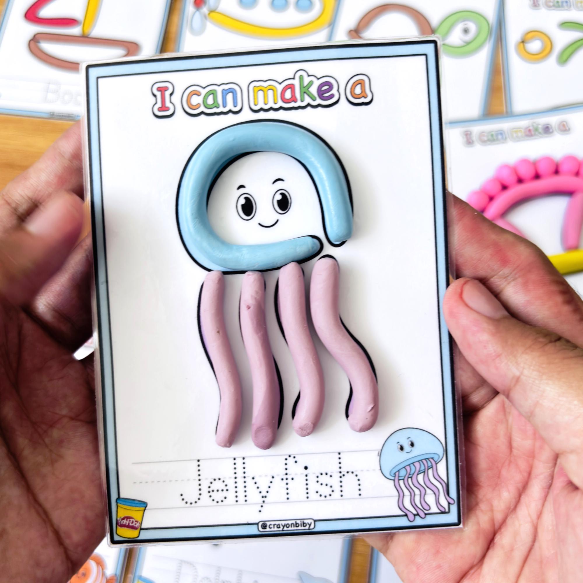 Ocean Playdough Mats, Printable Fine Motor Activity for Kids, Sensory ...