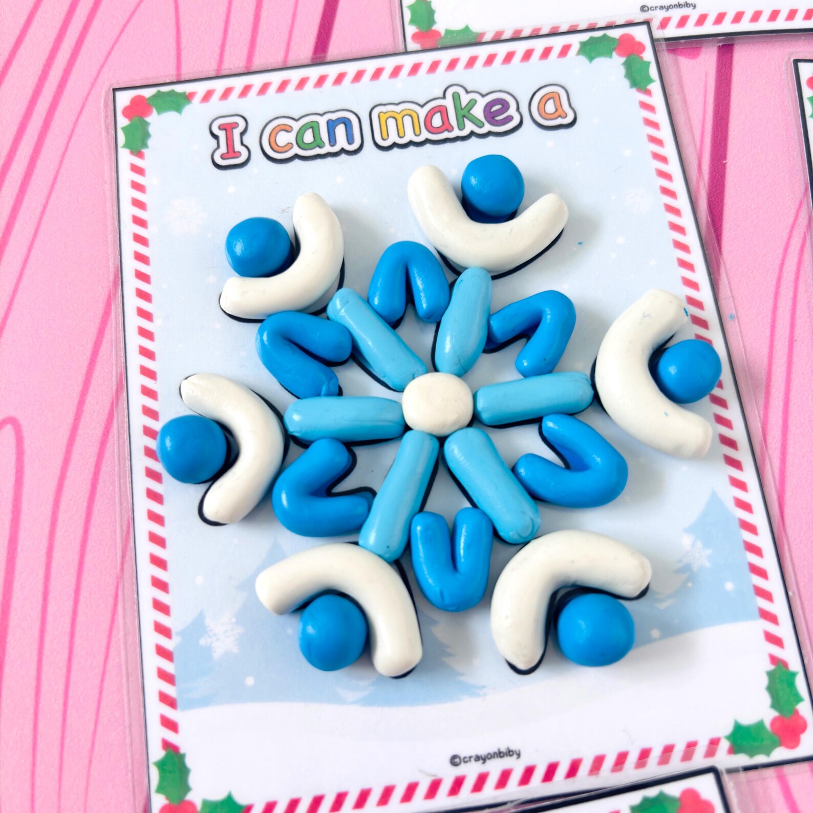 Snowflake Playdough Mats Printable | Winter Play Dough Activity for ...