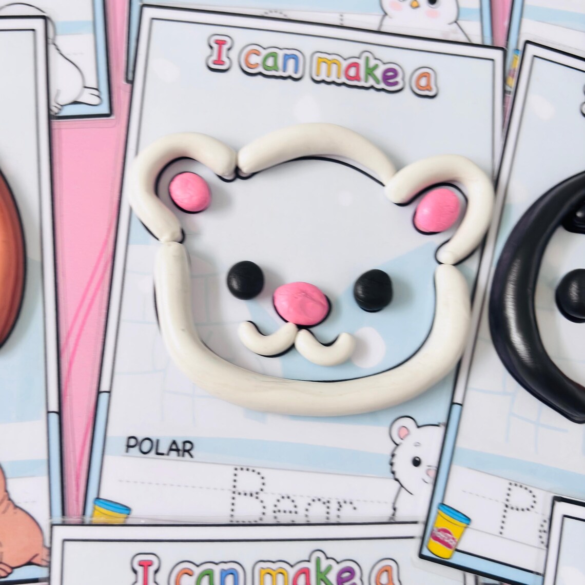 Arctic Animal Play Dough Mats Printable | Winter Play Dough Activity ...