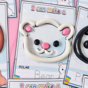 Arctic Animal Play Dough Mats Printable | Winter Play Dough Activity ...
