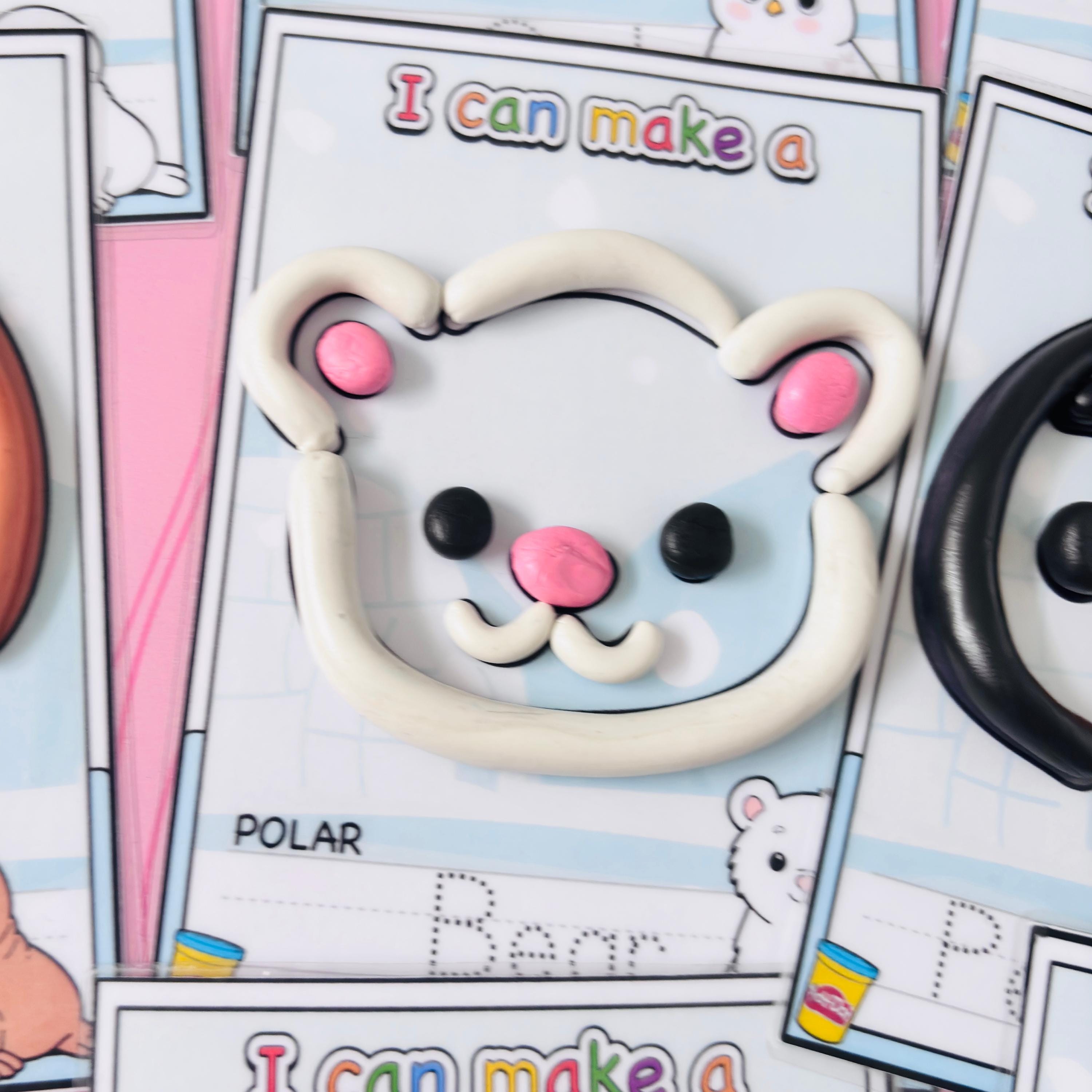 Arctic Animal Play Dough Mats Printable | Winter Play Dough Activity ...