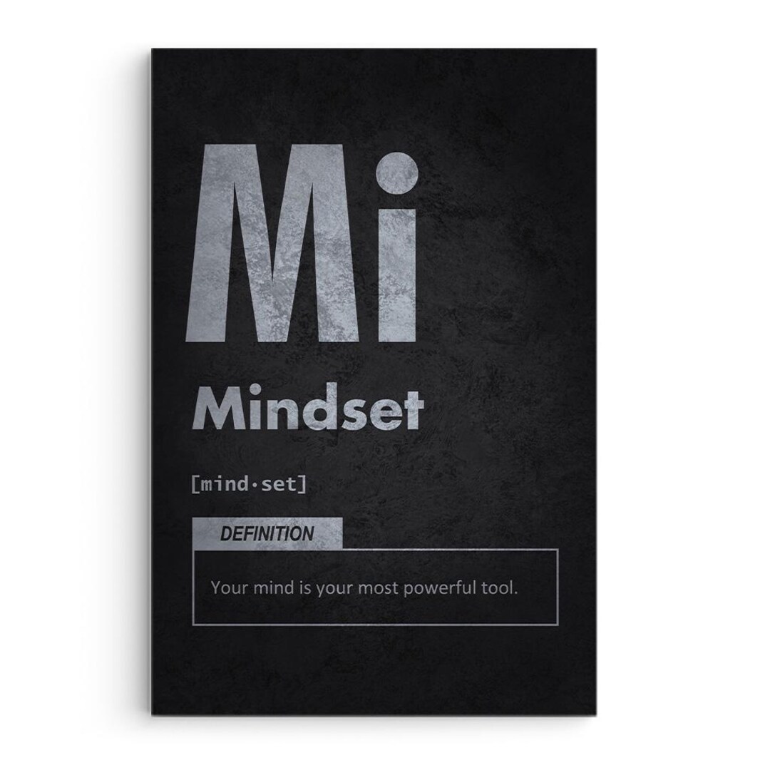 Mindset Motivational Wall Art | Minimalist Canvas for Office – the ...