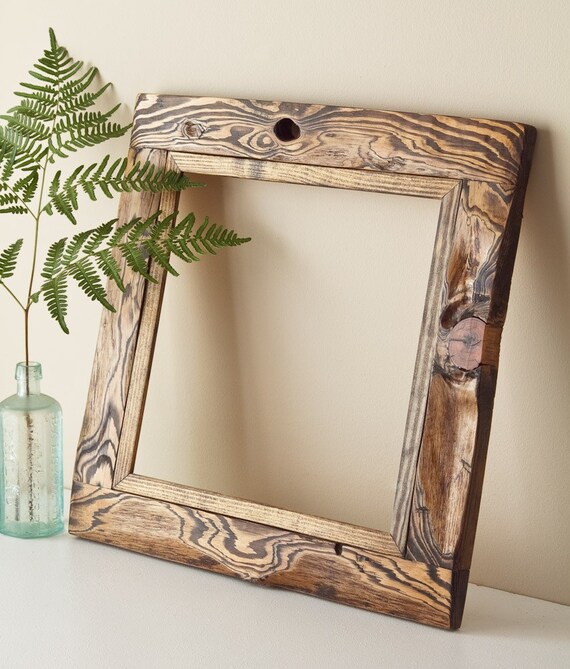 Items similar to Hand Crafted Rustic Hemlock Frame on Etsy