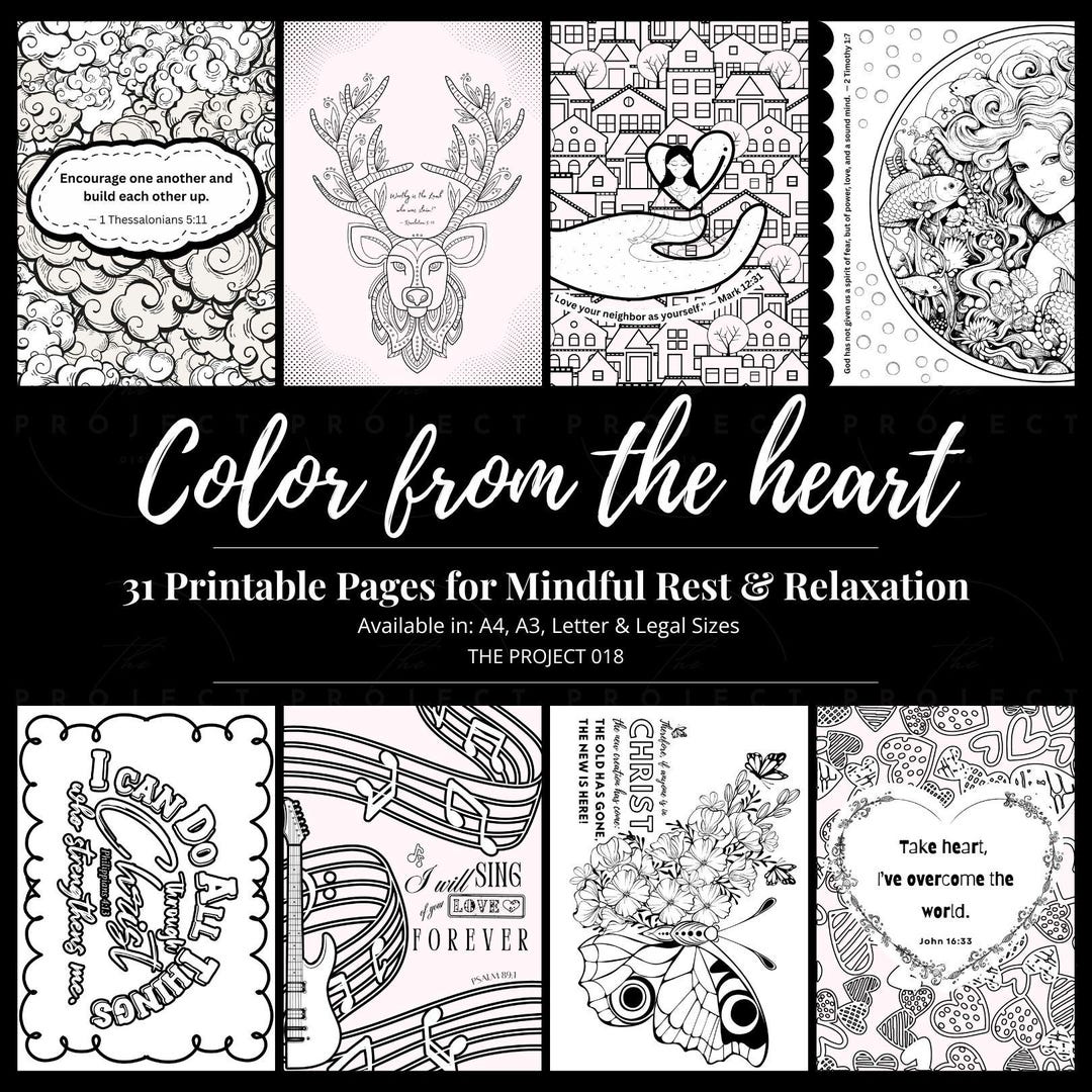 Printable Bible Verse Coloring Pages for Adults & Kids – Christian ...