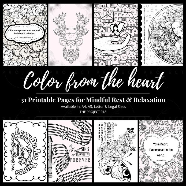 Printable Bible Verse Coloring Pages for Adults & Kids – Christian ...