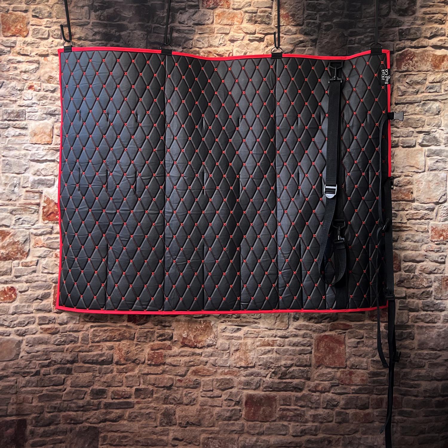 Handmade Deluxe Leather Roll-up BDSM Kink Impact Tool Toy Bag - Flogger ...
